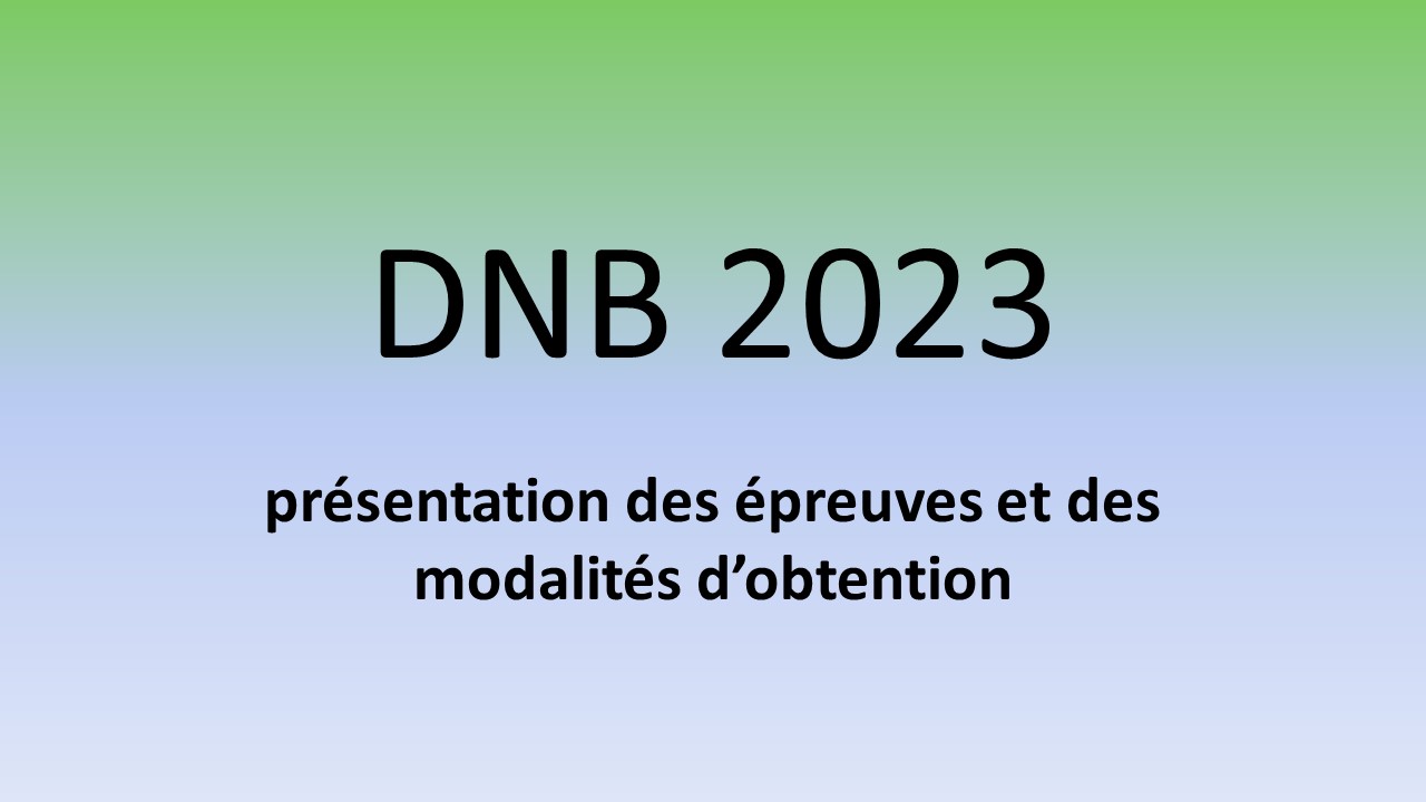 DNB 2023 - Lycée Stendhal